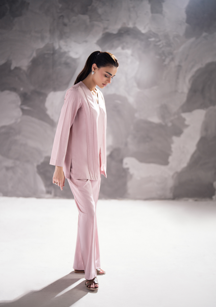 Dusty Pink Set W/ Boot Leg Pants – Solids Official